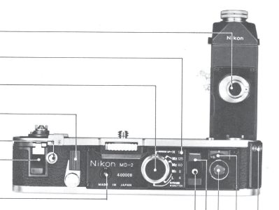 Nikon motor drive, MD-1, MD-2, MD-3, MD-4, MD-12, F-36 instruction ...